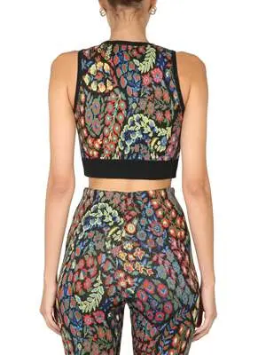 Etro Jacquard Wool Blend Top And Leggings