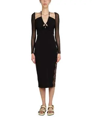 SELF-PORTRAIT Lace Dress - Black