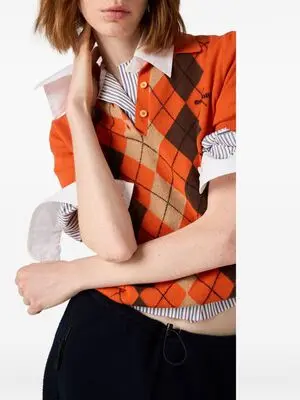 Miu Miu Striped Cotton Shirt