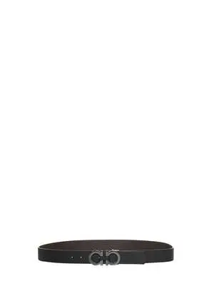FERRAGAMO Reversible Gancini Leather Belt - Multicolor