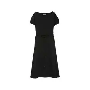 LEMAIRE Heavy Cotton Jersey Belted Midi Dress