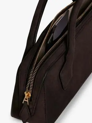 Alaïa Teckel Suede Clutch Handbag