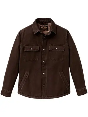 Filson Fleece-lined Canvas Jac-shirt - Brown