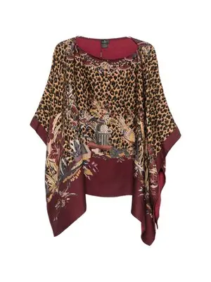 Etro Wool Blend Poncho