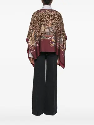 Etro Wool Blend Poncho