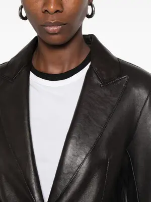 PAROSH Leather Trousers