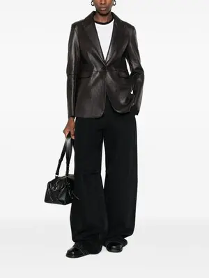 PAROSH Leather Trousers