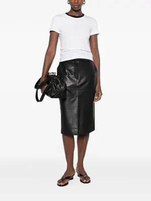 PAROSH Leather Trousers