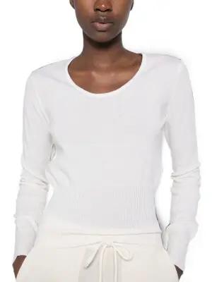 Max Mara Wool Scoop Neck Sweater