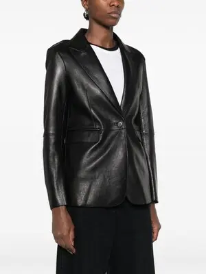 PAROSH Leather Trousers