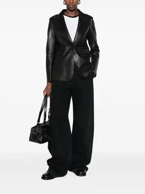 PAROSH Leather Trousers