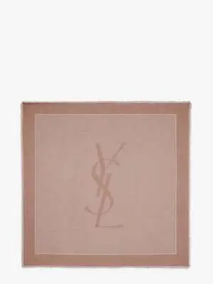 Saint Laurent Cassandre Cashmere And Silk Foulard - Multicolor
