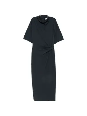 Brunello Cucinelli Wool Blend Long Dress