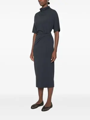 Brunello Cucinelli Wool Blend Long Dress