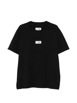 MAISON MARGIELA Logo Cotton T-shirt - Black