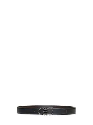 FERRAGAMO Reversible And Adjustable Gancini Belt - Multicolor
