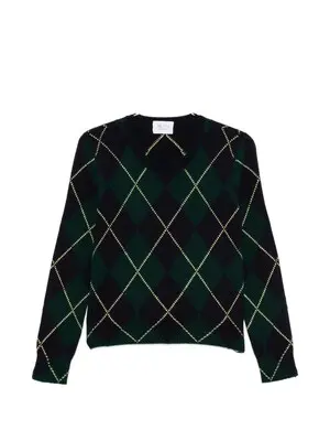 BEYOU Cashmere Crewneck Sweater - Blue