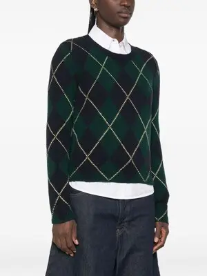 BEYOU Cashmere Crewneck Sweater - Blue