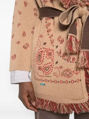 Alanui Bandana Cashmere Cardigan