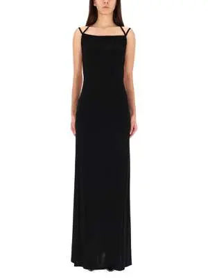 MARINE SERRE Long Jersey Dress