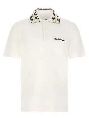 Casablanca Laurel' Polo Shirt - White