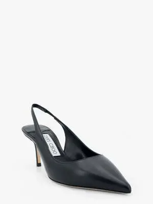 JIMMY CHOO Love 65 Leather Slingback Pumps