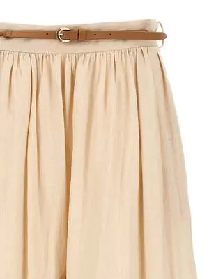 Zimmermann Wylie Embroidered Linen Skirt