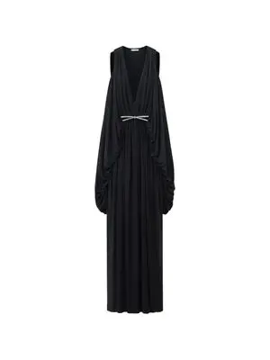 Loewe Silk Draped Long Dress