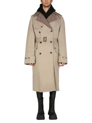 Balenciaga Reversible Trench Coat - Cream