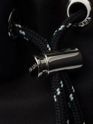 Prada Speedrock Re-nylon And Leather Pouch