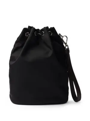 Prada Speedrock Re-nylon And Leather Pouch