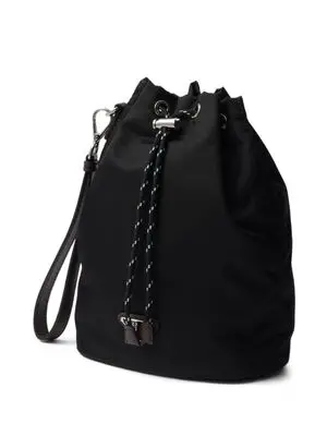 Prada Speedrock Re-nylon And Leather Pouch
