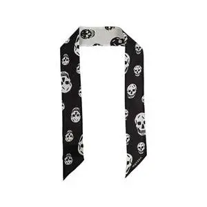 Alexander McQueen Silk Skull Print Scarf
