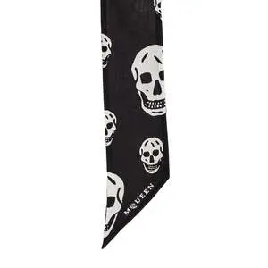 Alexander McQueen Silk Skull Print Scarf