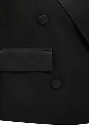 Dolce & Gabbana Wool Gabardine Tuxedo Gilet
