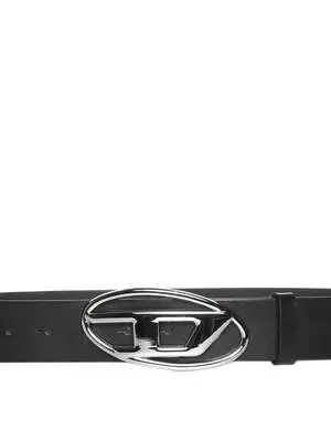 DIESEL® D-logo Buckle Leather Belt