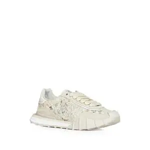 Dolce & Gabbana Floral Lace Panel Sneakers