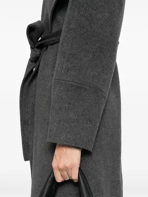 Soft Goat Wool Coat - Grey