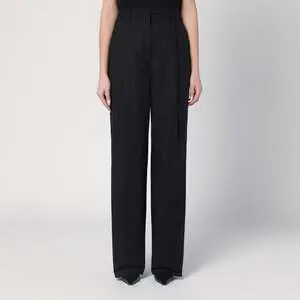 THELATEST Wide Axel Trousers - Black
