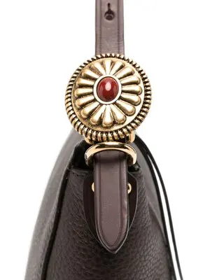 Etro Medium Leather Hobo Bag - Brown