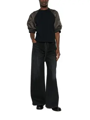 Sacai Cotton And Nylon T-shirt