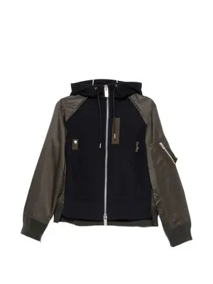 Sacai Cotton Blend Hooded Sweatshirt