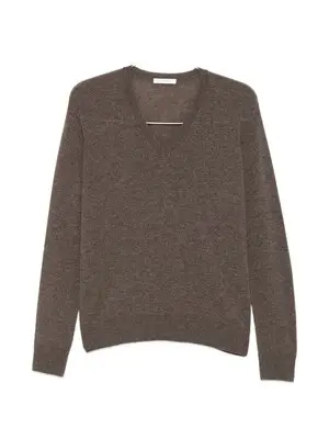 THE ROW Phora Cashmere Sweater - Grey