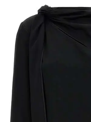 Givenchy Viscose Blend Blouse With Adjustable Sash