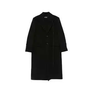ANN DEMEULEMEESTER Single-breasted Tailored Wool-blend Coat