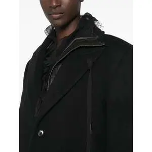 ANN DEMEULEMEESTER Single-breasted Tailored Wool-blend Coat