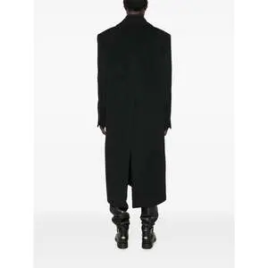 ANN DEMEULEMEESTER Single-breasted Tailored Wool-blend Coat