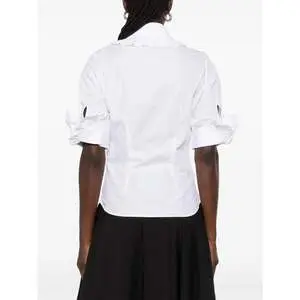 VIVIENNE WESTWOOD Cotton Short-sleeve Shirt With Ruffled Collar