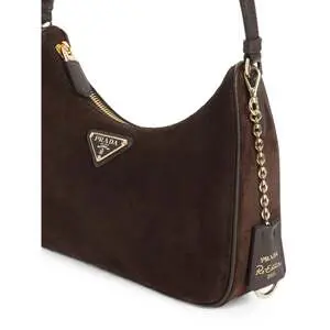 Prada Suede Texture Shoulder Bag