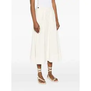 Brunello Cucinelli Linen-blend A-line Skirt